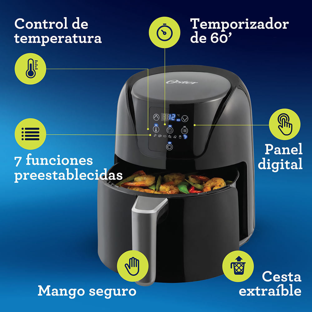 Freidora de aire digital Oster® de 4 litros CKSTAF40D - Oster